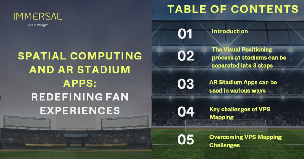Spatial Computing and AR Stadium Apps: Redefining Fan Experiences - Immersal